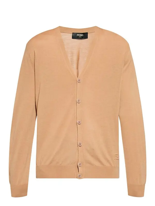 Fendi Wool Cardigan - Beige