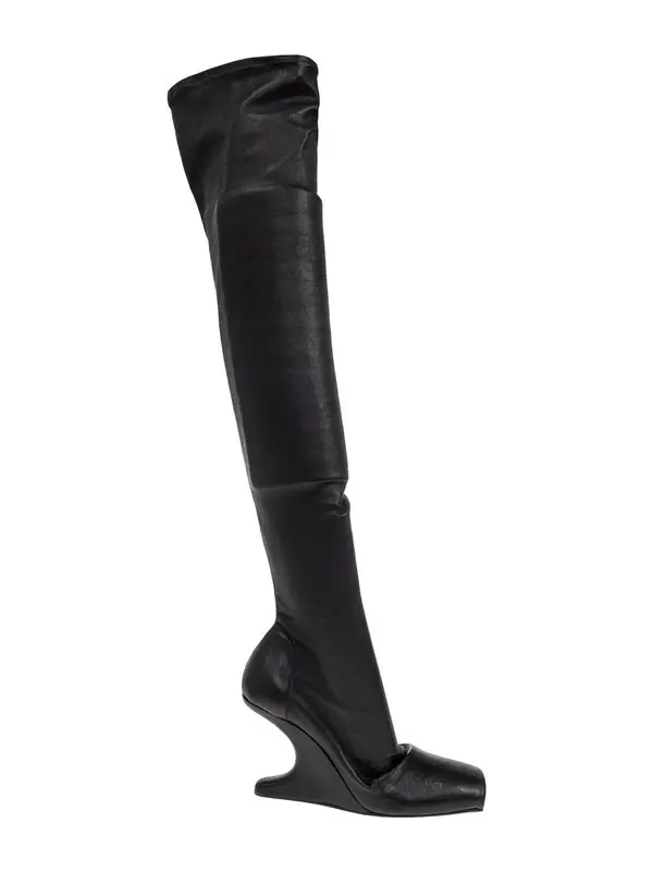 Rick Owens Heeled Over-the-knee Boots - Black
