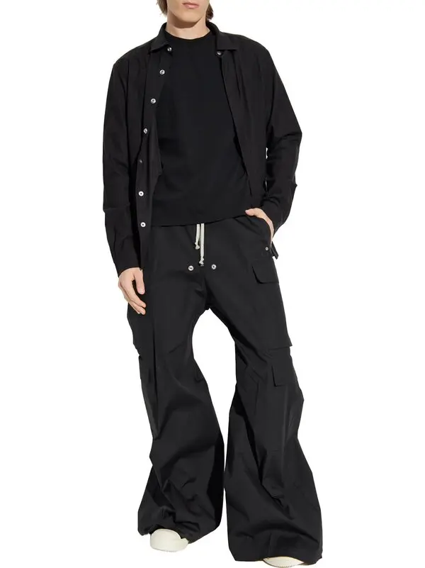 Rick Owens Wide-leg Cargo Trousers - Black