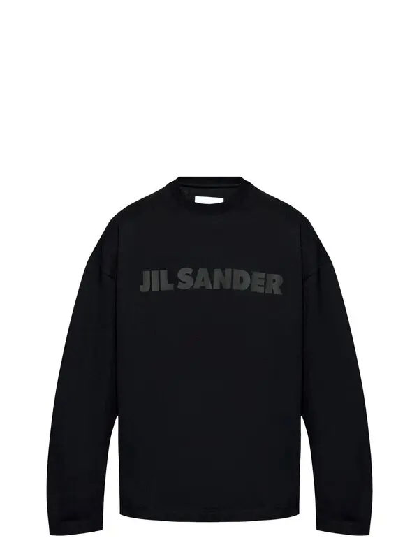JIL SANDER Long-sleeve T-shirt With Logo - Black