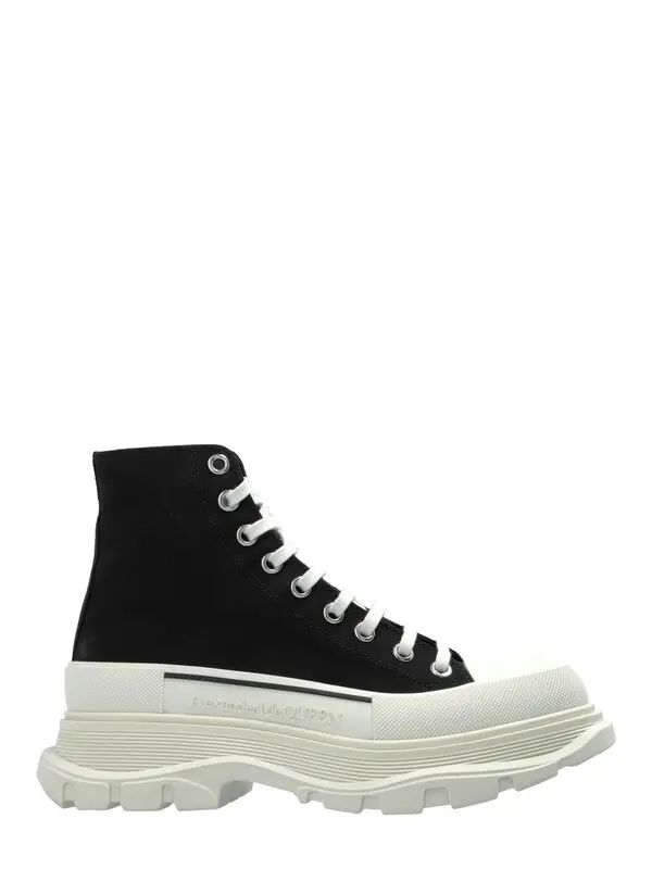 Alexander McQueen Logo High-top Sneakers - Black