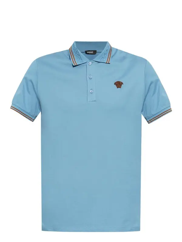 Versace Cotton Polo - Blue