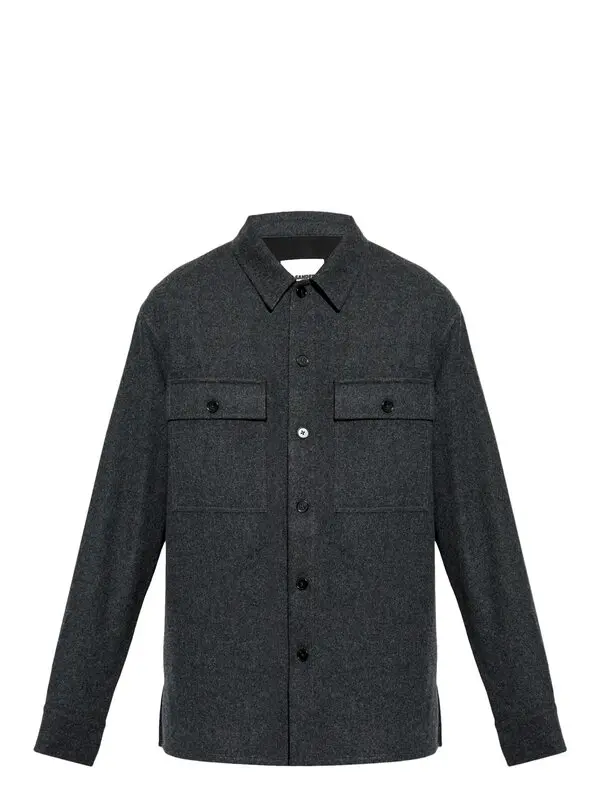 JIL SANDER Wool Jacket - Grey