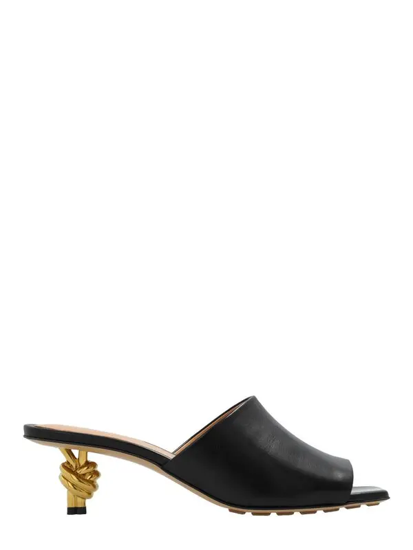 Bottega Veneta Lamb Leather Mules - Black