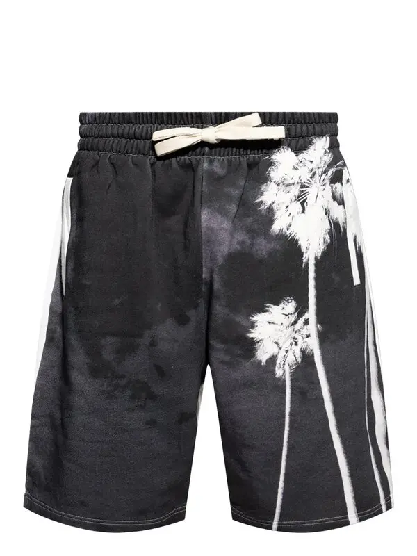 Palm Angels Printed Shorts - Grey