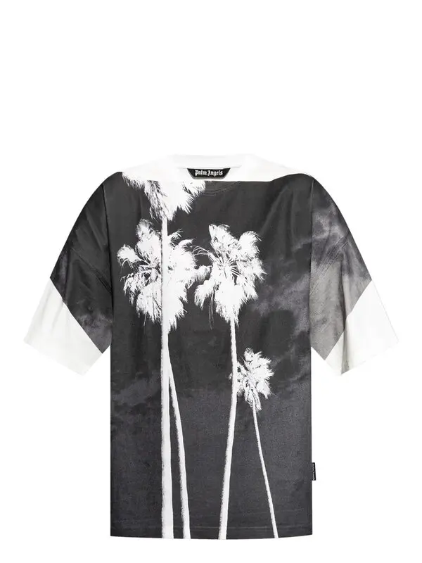 Palm Angels T-shirt With Print - White