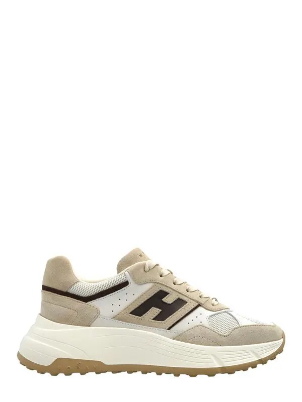 Hogan Hyperlight Leather Sneakers - Beige