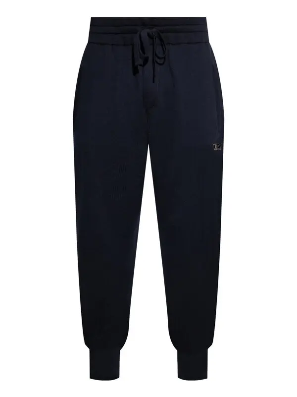 Dolce & Gabbana Wool Trousers - Navy Blue