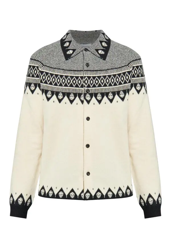 Alexander McQueen Wool Cardigan - Cream