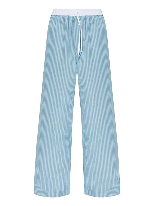 Acne Studios Striped Wide-leg Trousers - Blue