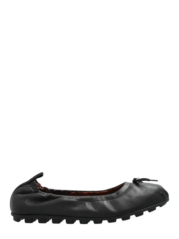 Hogan Olympia Leather Ballerinas - Black