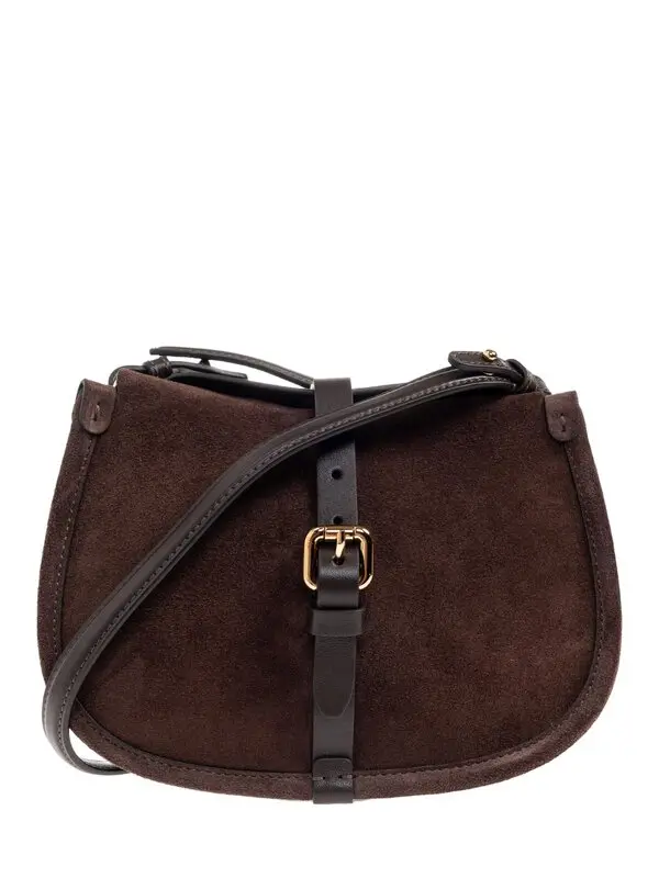 Etro Saddle Suede Shoulder Bag - Brown