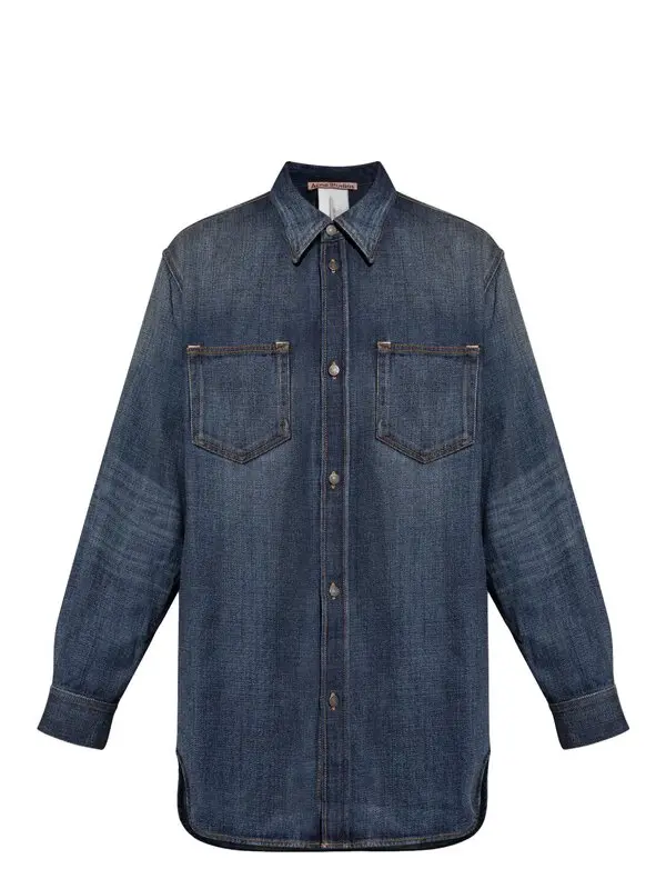 Acne Studios Denim Shirt - Navy Blue