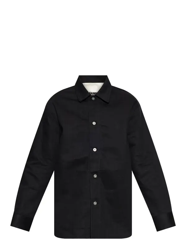 JIL SANDER Shirt With Side Pockets - Black