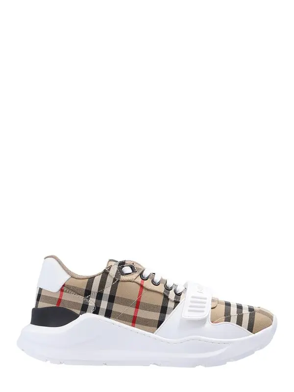Burberry Logo Sneakers - Beige