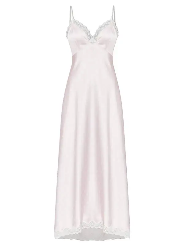 LoveShackFancy Manuela Slip Dress - Pink