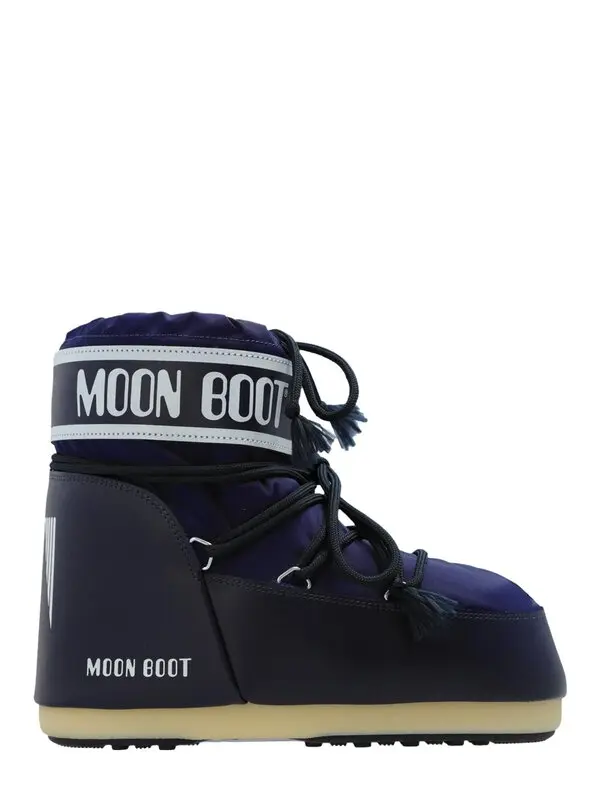Moon Boot Icon Low Nylon Snow Boots - Navy Blue