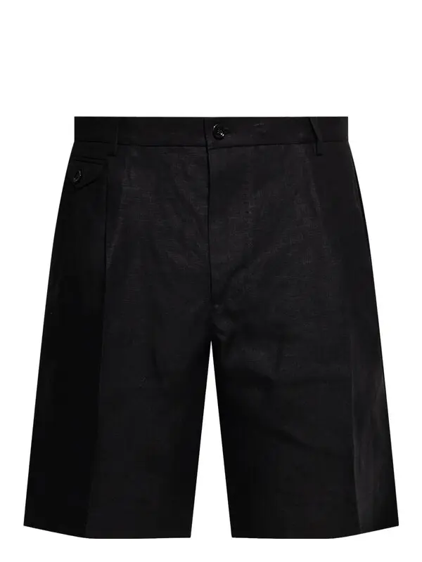 Dolce & Gabbana Linen Shorts - Black