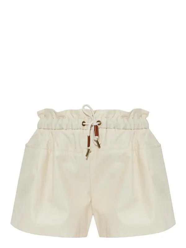 Moncler Loose-fit Shorts - Cream