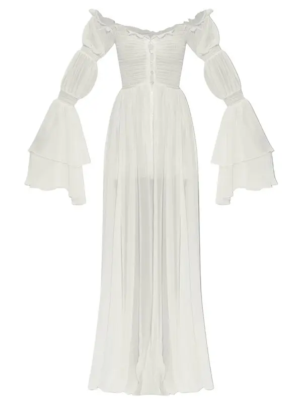 Blumarine Silk Dress - White