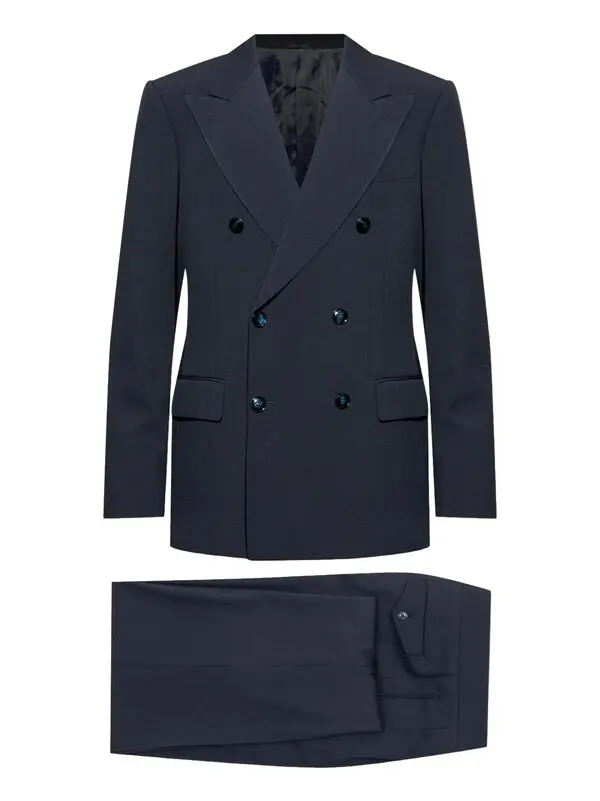 Giorgio Armani Pinstripe Suit - Navy Blue