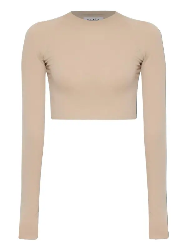Alaïa Cropped Top - Beige