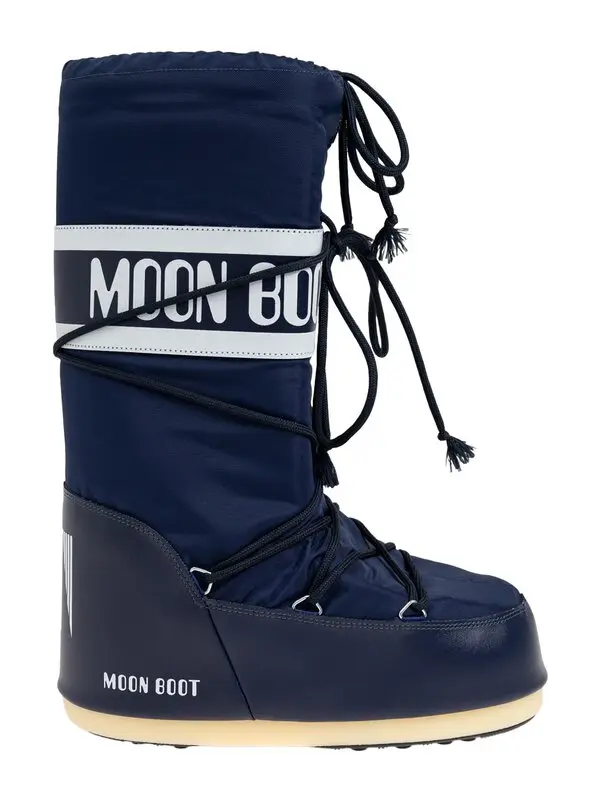 Moon Boot Icon Nylon Snow Boots - Navy Blue