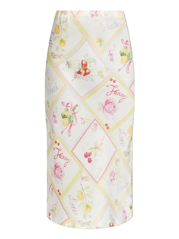 LoveShackFancy Castle Midi Skirt - Multicolour