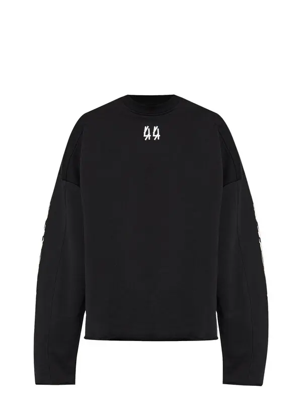 44 LABEL GROUP Logo Cotton Sweatshirt - Black