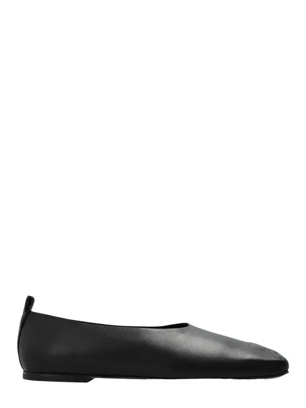 COURREGES Leather Ballet Flats - Black