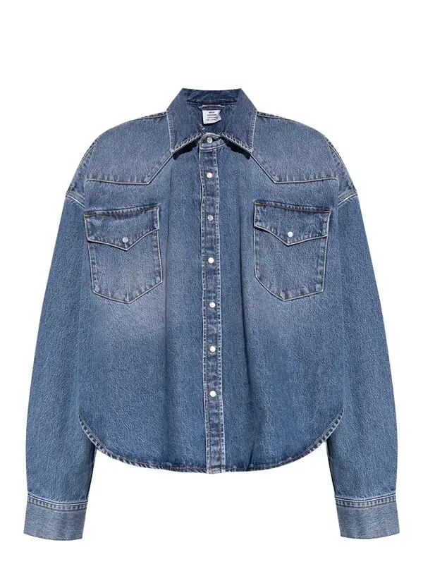 Vetements Denim Shirt - Blue
