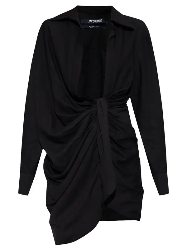 Jacquemus Asymmetrical Dress - Black