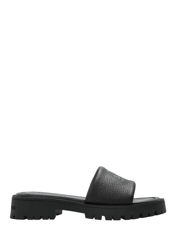 Marc Jacobs Leather Slides - Black