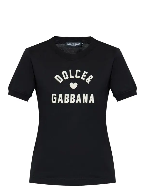 Dolce & Gabbana T-shirt With Logo - Black