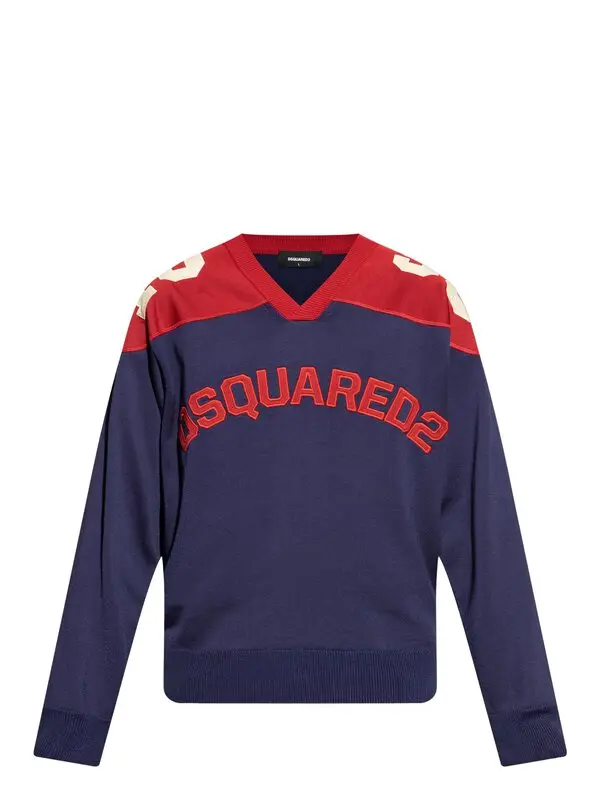 Dsquared2 Sweatshirt With Logo - Navy Blue