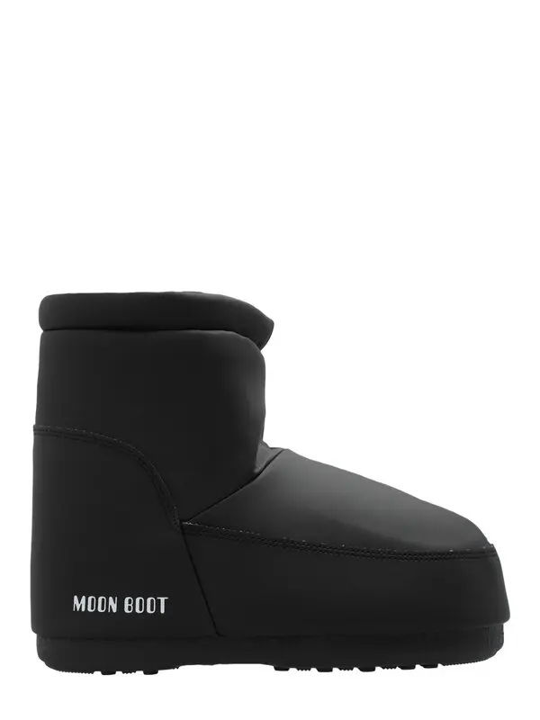Moon Boot Icon Low Nolace Rubber Snow Boots - Black