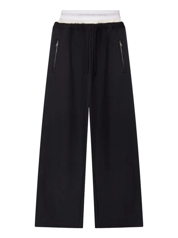 Alexander Wang Sweatpants With Logo - Black