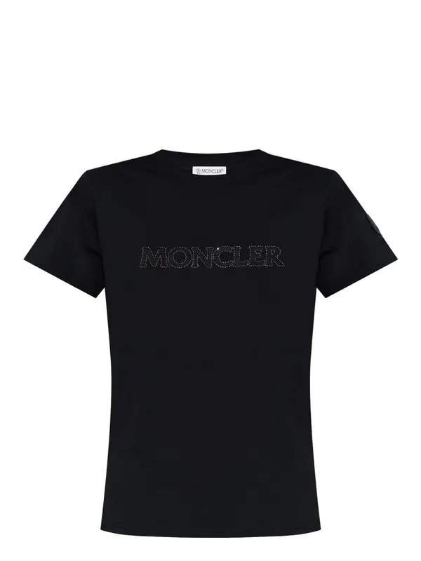 Moncler T-shirt With Logo - Black