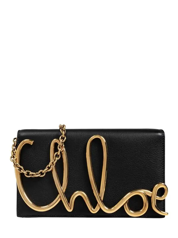 Chloé Shoulder Bag With Logo - Black