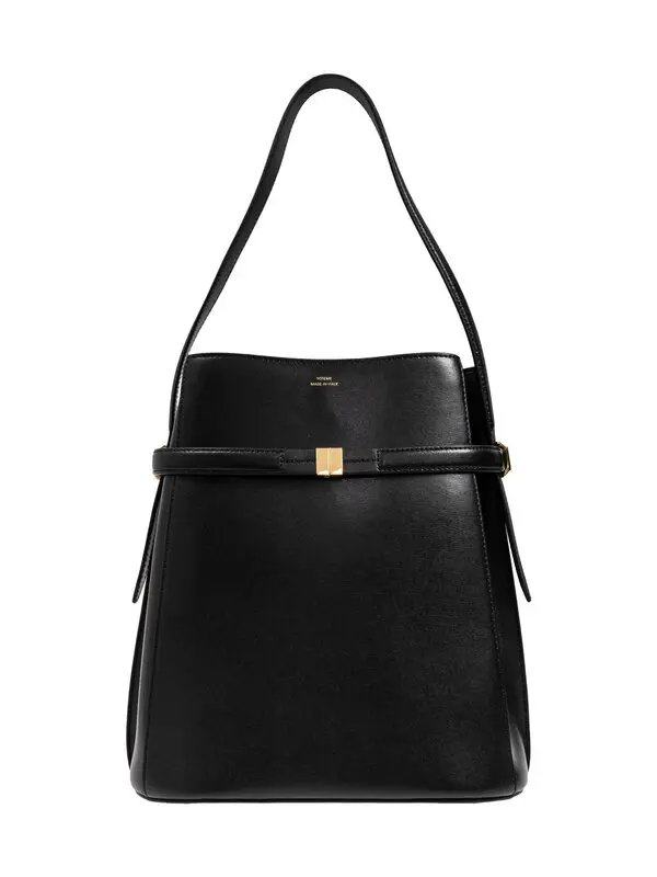TOTEME Belted Shoulder Bag - Black
