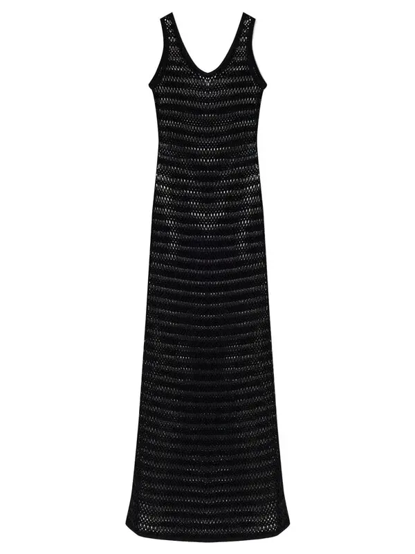 Alaïa Cut-out Midi Dress - Black