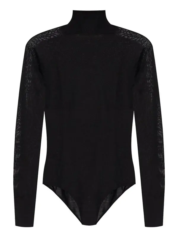 Alaïa Wool Bodysuit - Black