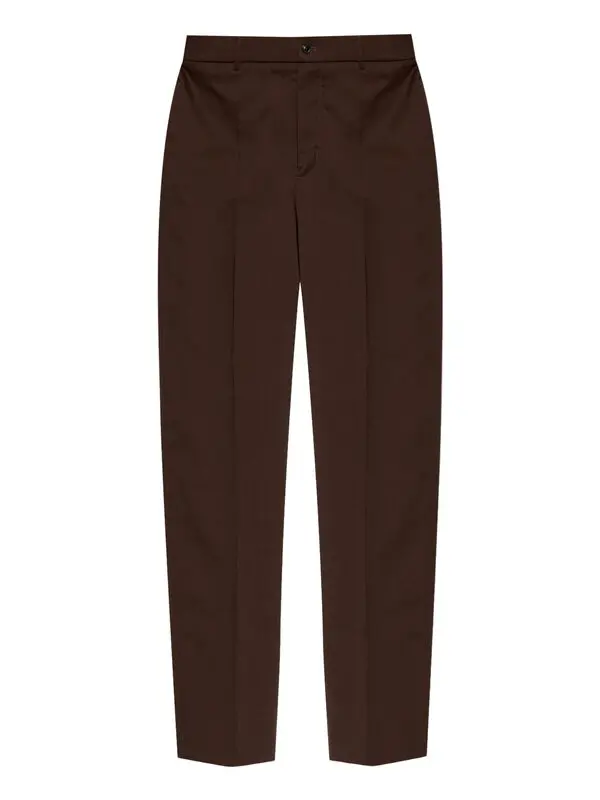 Moncler Creased Trousers - Brown