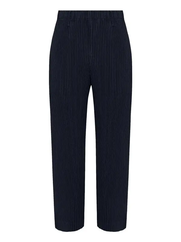 Issey Miyake Pleated Trousers - Navy Blue
