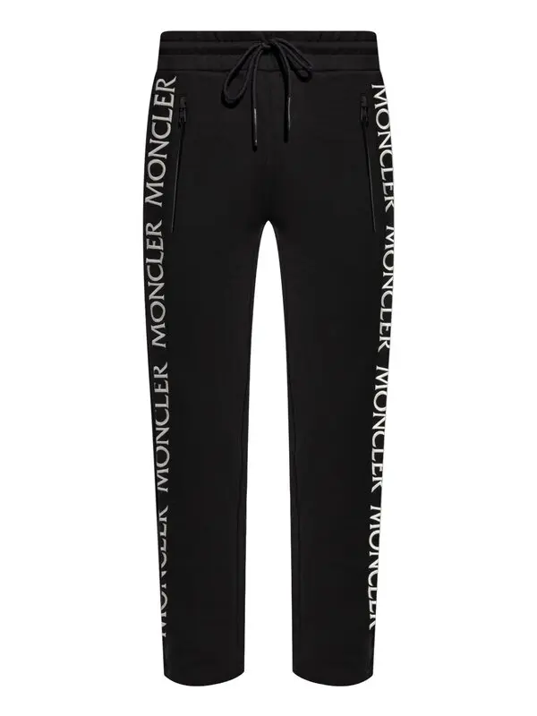 Moncler Sweatpants With Logo - Black
