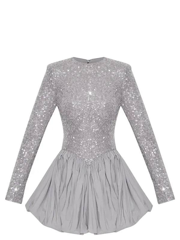 Remain Birger Christensen Sequin Mini Dress - Silver