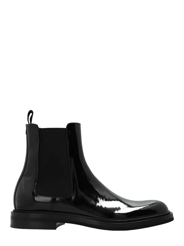 Dolce & Gabbana Leather Ankle Boots - Black