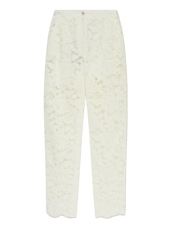 Dolce & Gabbana Lace Trousers - Cream
