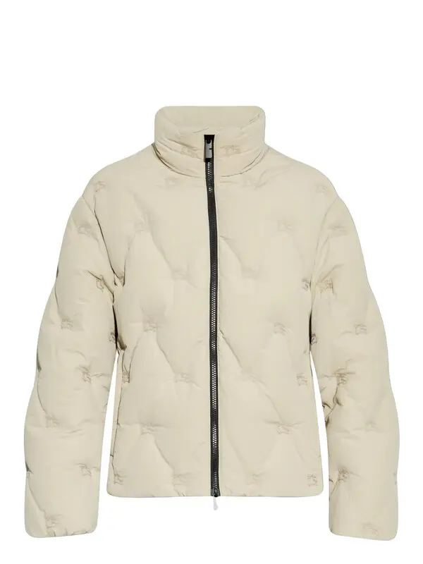 Burberry Diamond Quilted Down Puffer Jacket - Grey