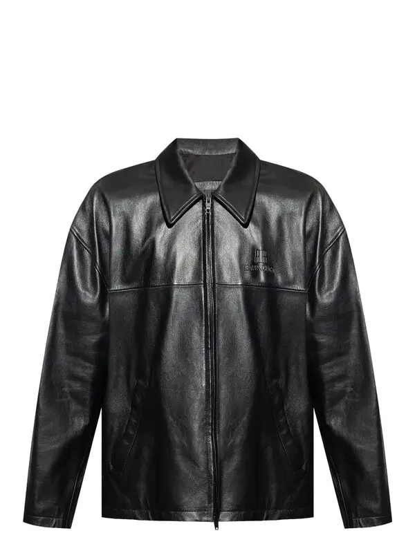 Balenciaga Lambskin Leather Jacket - Black